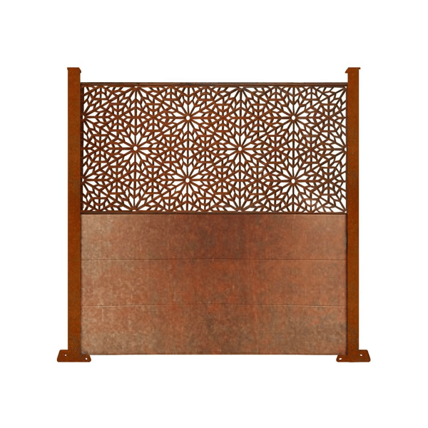 Black Moucharabiya Screen Fence 6ft – Modern Outdoor Privacy – Screen ...