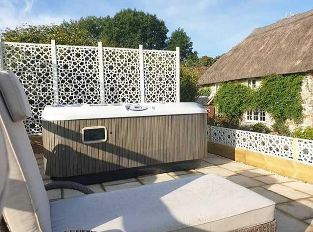 Cream Alhambra Large Garden Screen 6ft x 3ft – Elegant Fence – Screen ...