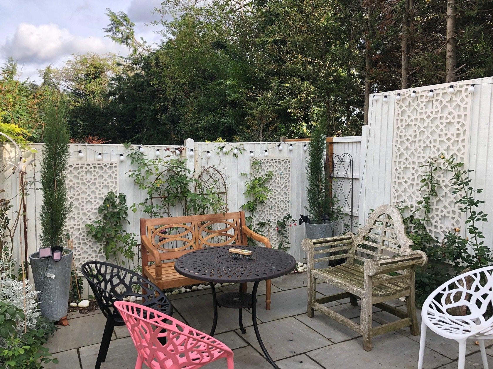 Alhambra Cream Medium Garden Screen 4ft x 2ft-Elegant Design – Screen ...