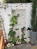 Alhambra Cream Medium Garden Screen 4ft x 2ft-Elegant Design