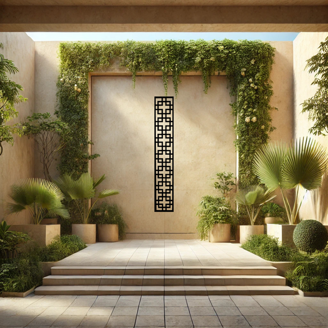 Cubed Garden Trellis 6ft x 1ft – Modern Outdoor Privacy – Screen With Envy