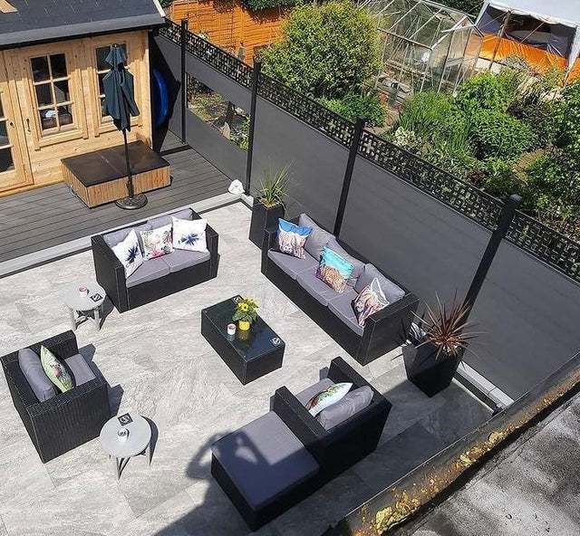 Cubed Black Fence 5ft – Stylish and Durable Garden Privacy – Screen ...