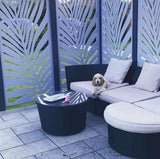 Frond Large Garden Screen Dove Grey 6ft x 3ft – Stylish – Screen With Envy