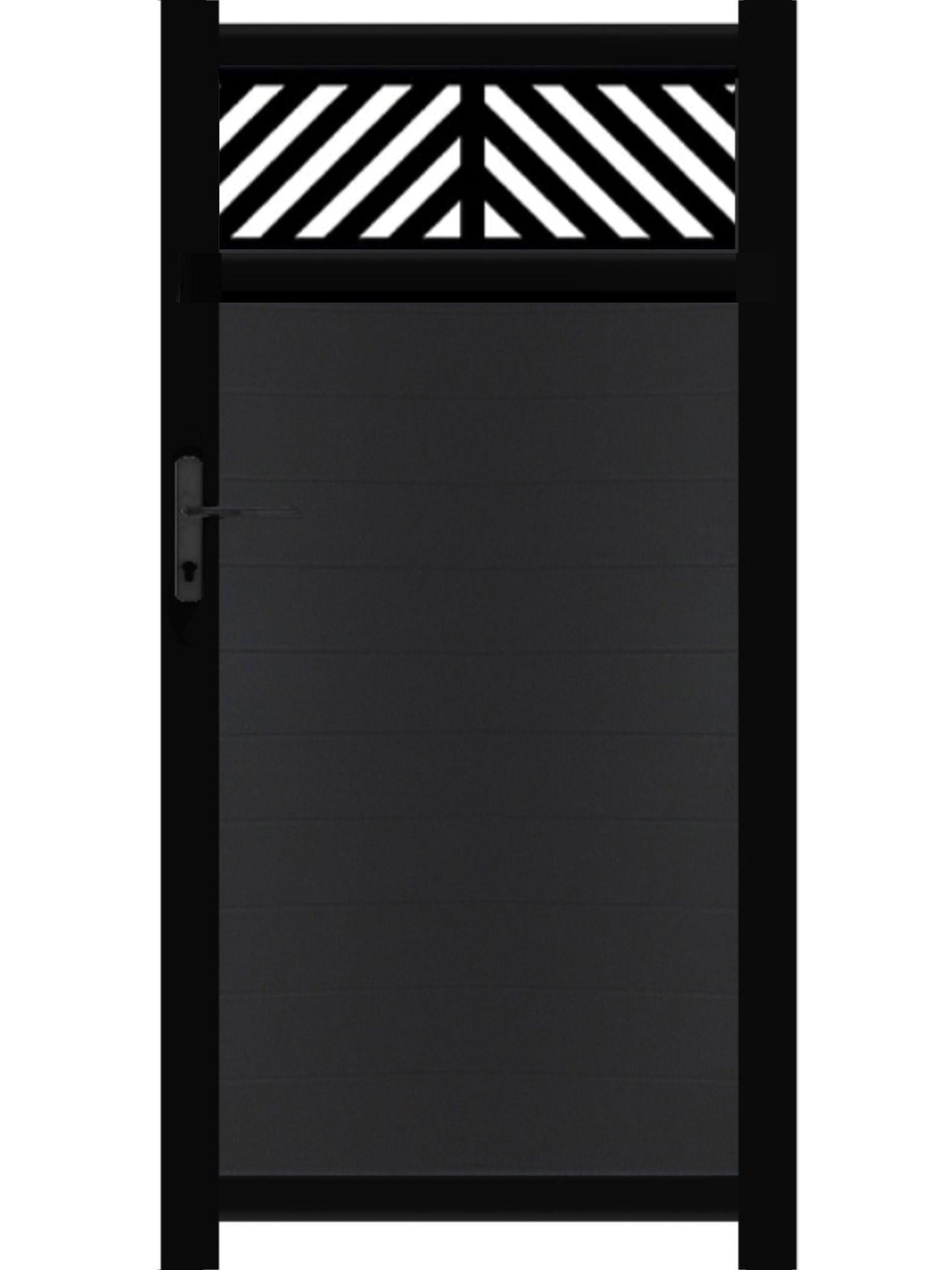 Vector Trellis Pedestrian Gate Anthracite Tall-Modern Design – Screen ...